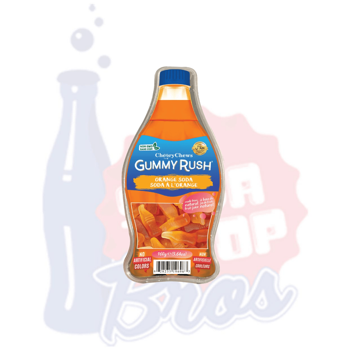 Cherry Chews Gummy Rush Orange Soda Bottles - Soda Pop Bros Candy ...