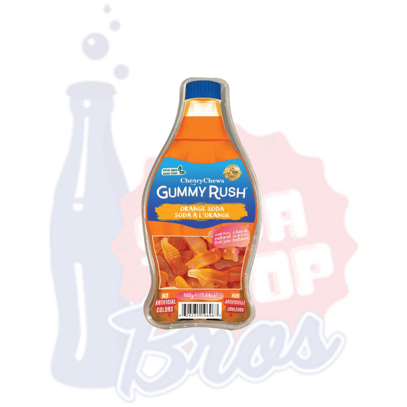 Cherry Chews Gummy Rush Orange Soda Bottles - Soda Pop Bros Candy ...