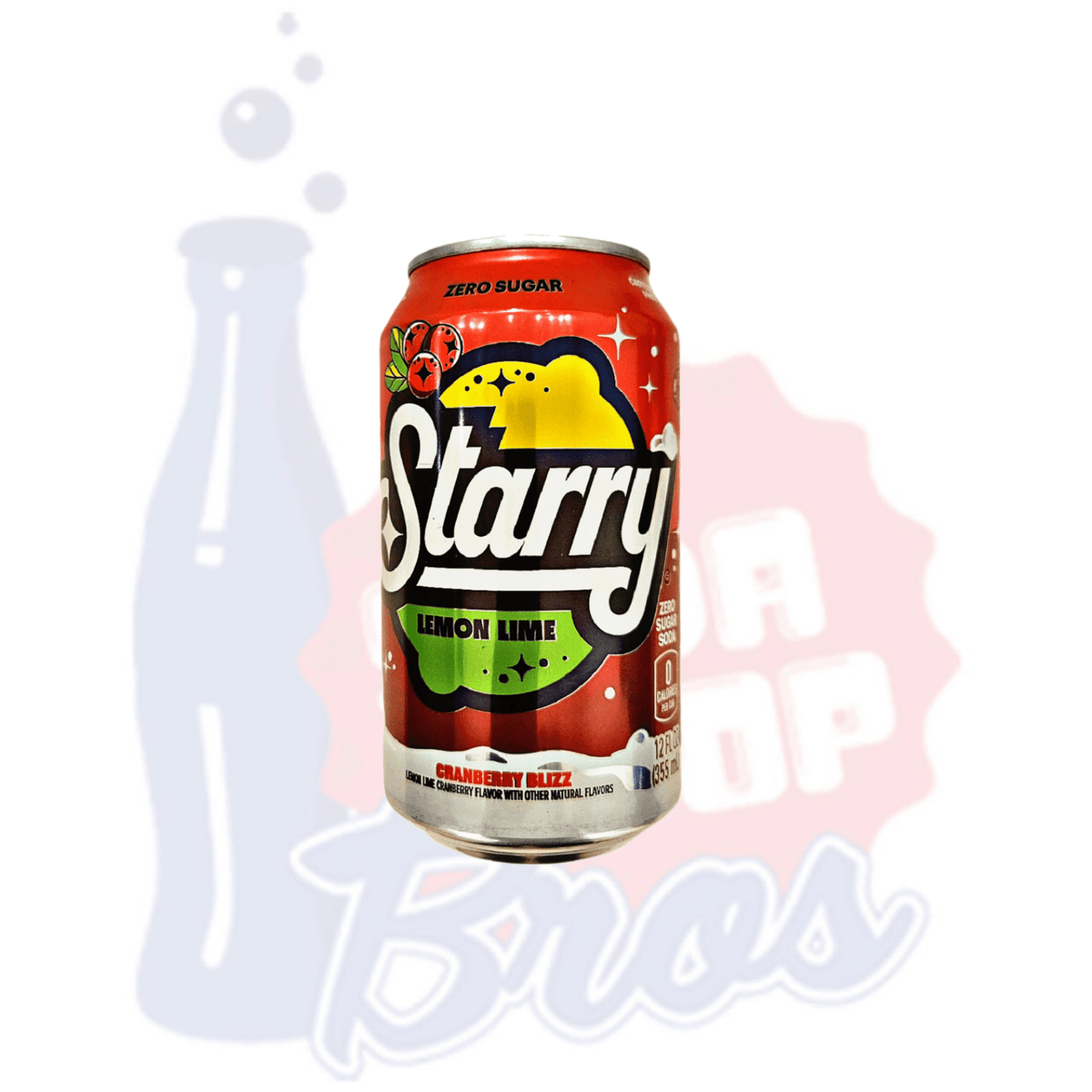 Starry Cranberry Blizz Zero (355ml Can) - Soda Pop Bros Soda