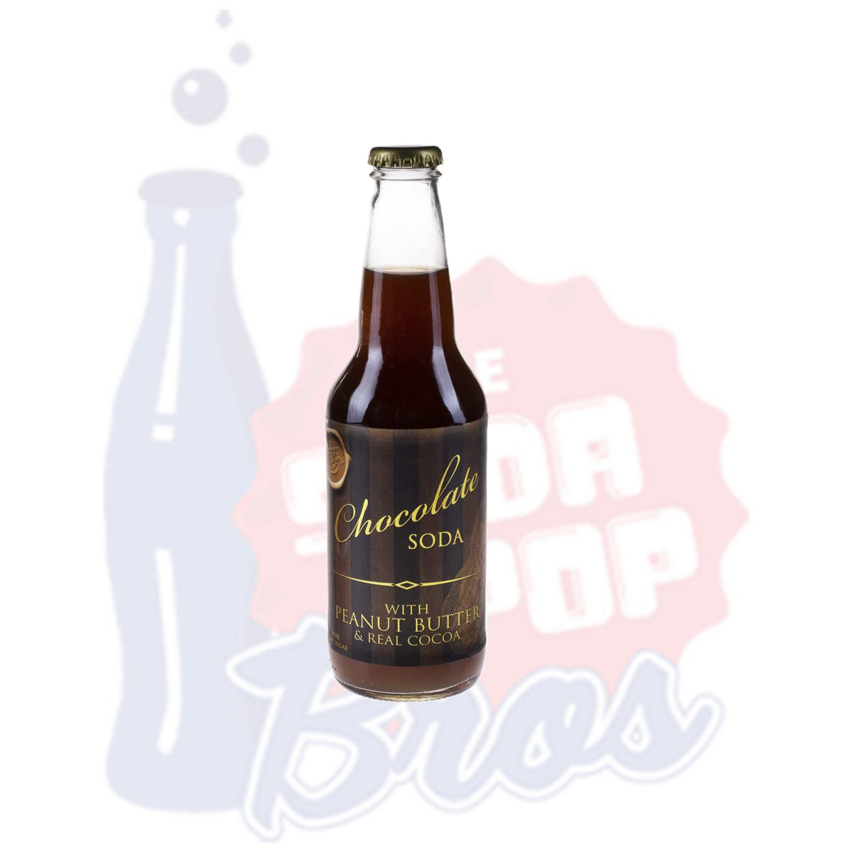 Gourmet Chocolate with Peanut Butter Soda - Soda Pop Bros Soda