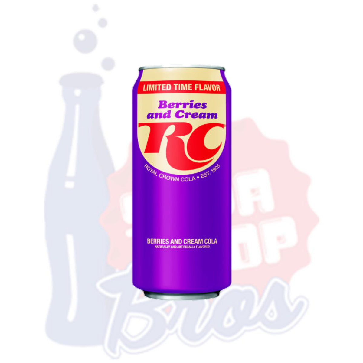 RC Berries and Cream Cola Limited Edition (473ml) - Soda Pop Bros Soda