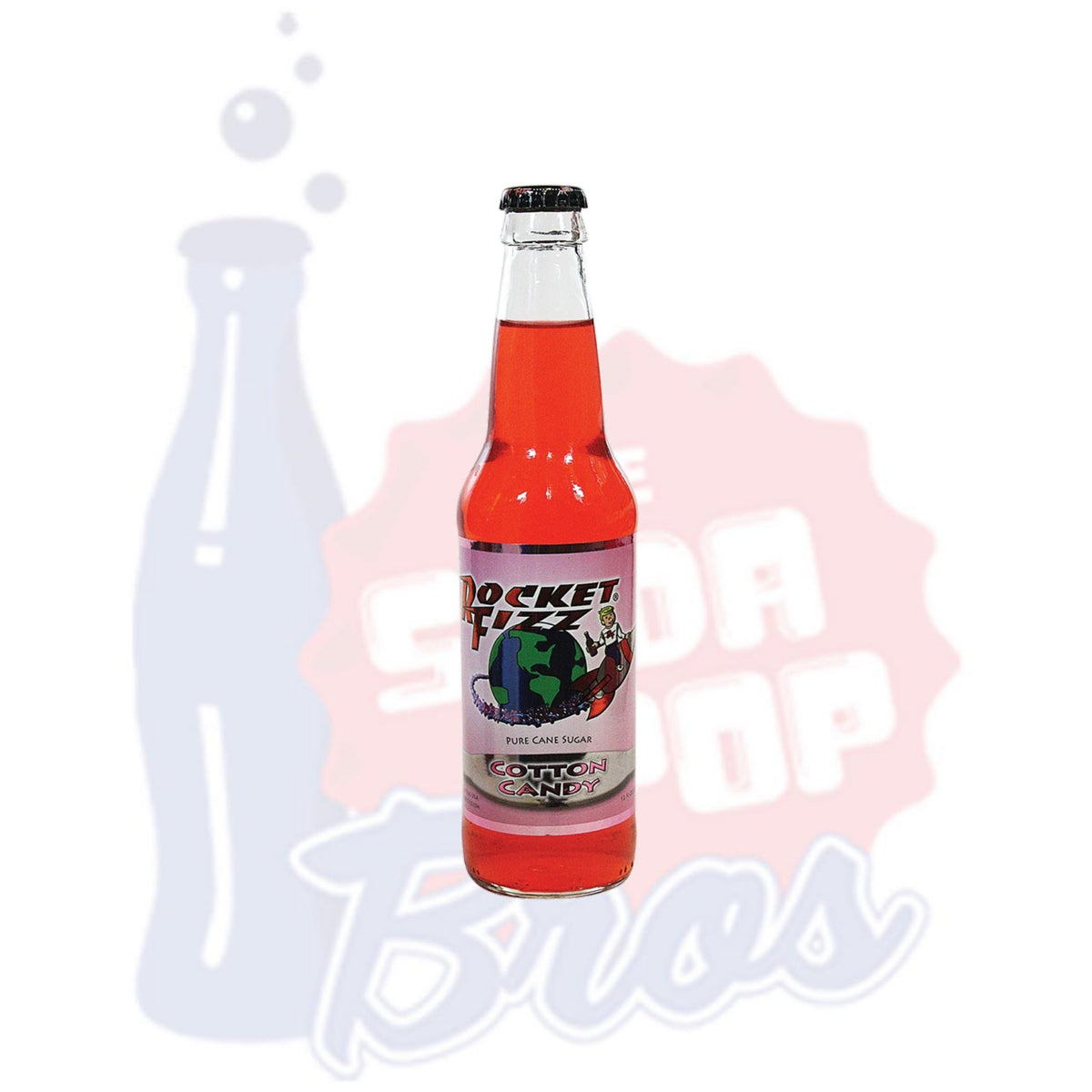 Rocket Fizz Cotton Candy - Soda Pop Bros Soda