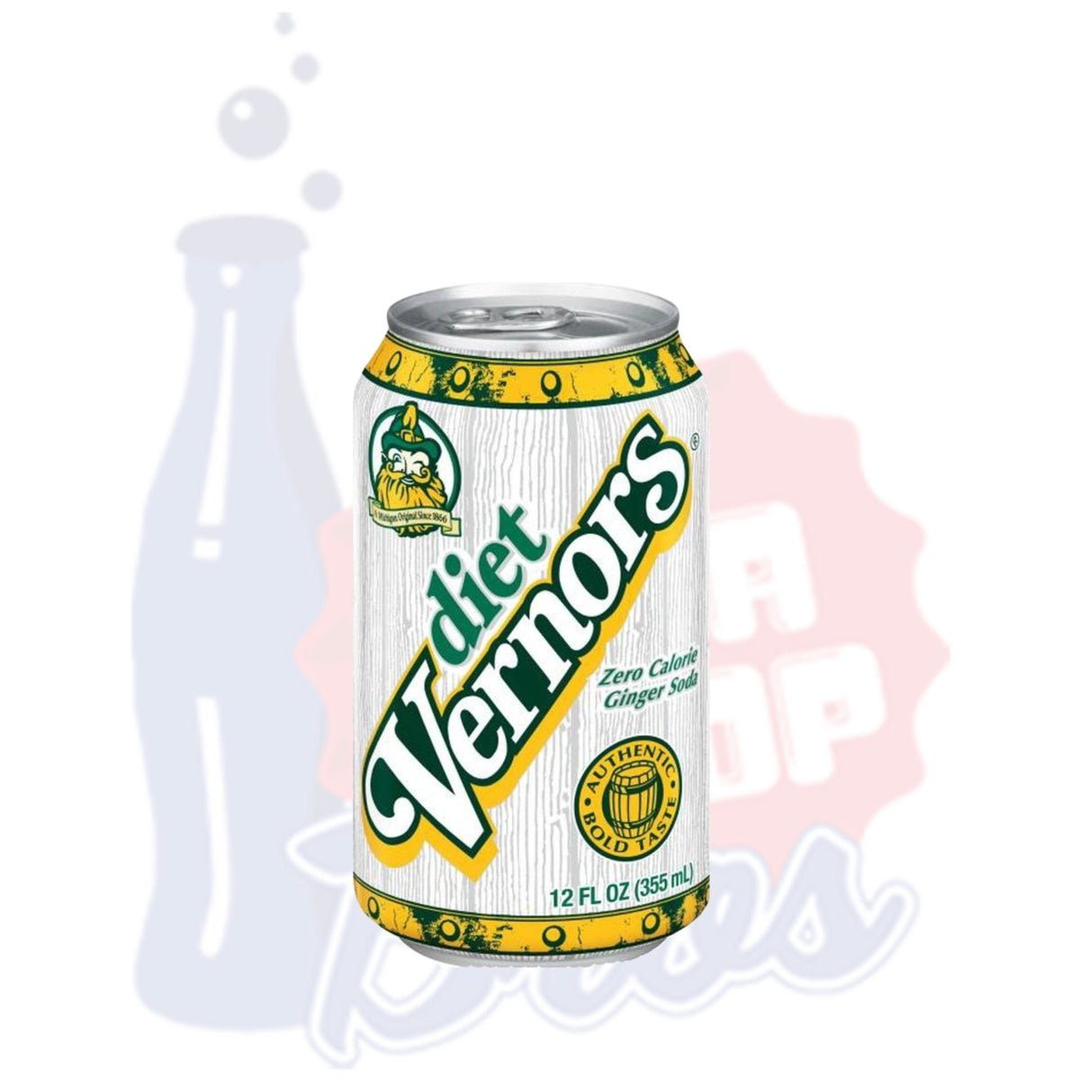 Vernors Zero Sugar Ginger Drink (Can) - Soda Pop Bros Soda