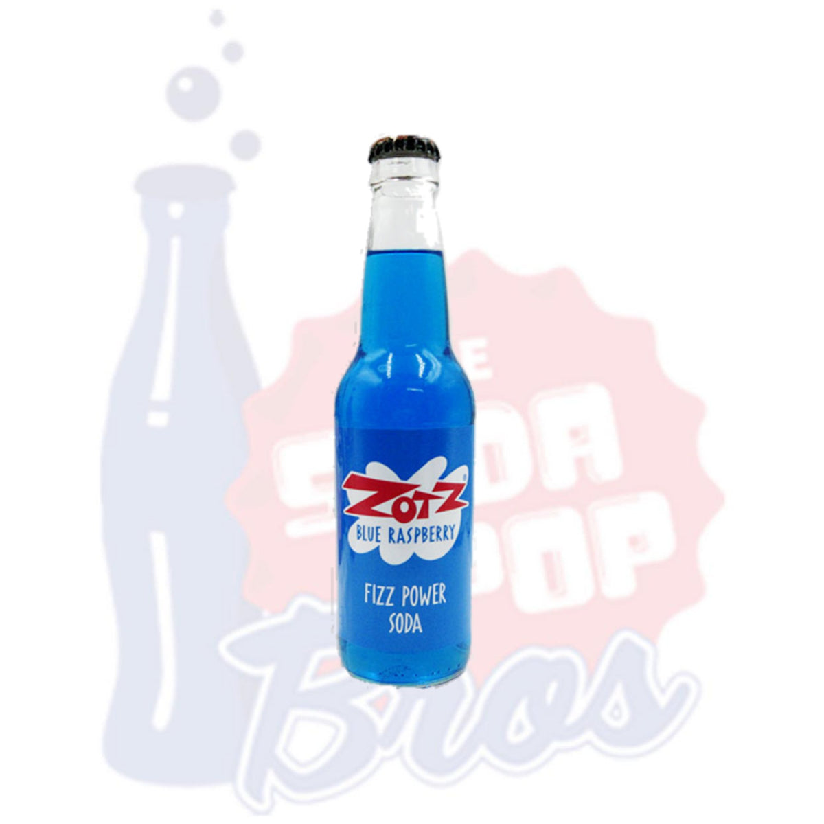 Zotz Blue Raspberry Fizz Power Soda - Soda Pop Bros Soda